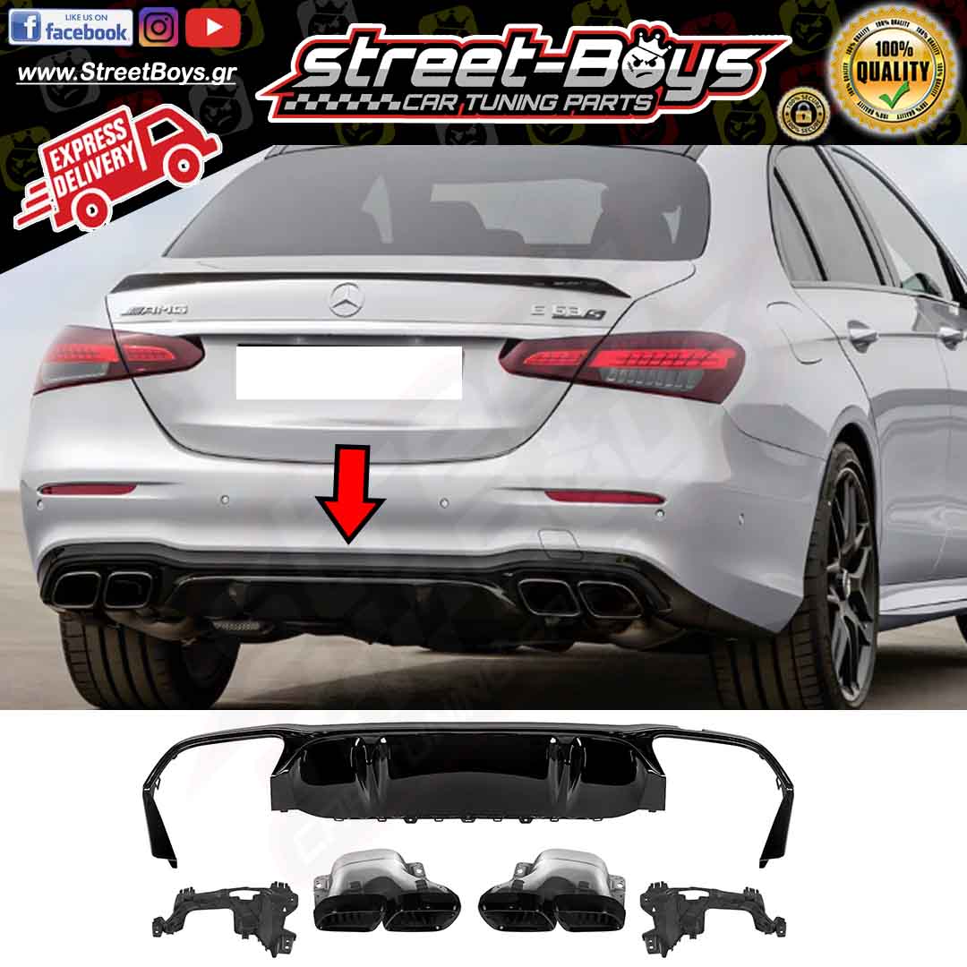 SPOILER [E63 GT TYPE] ΔΙΑΧΥΤΗΣ ΠΙΣΩ ΠΡΟΦΥΛΑΚΤΗΡΑ ΜΕ ΜΑΥΡΕΣ ΜΠΟΥΚΕΣ ...