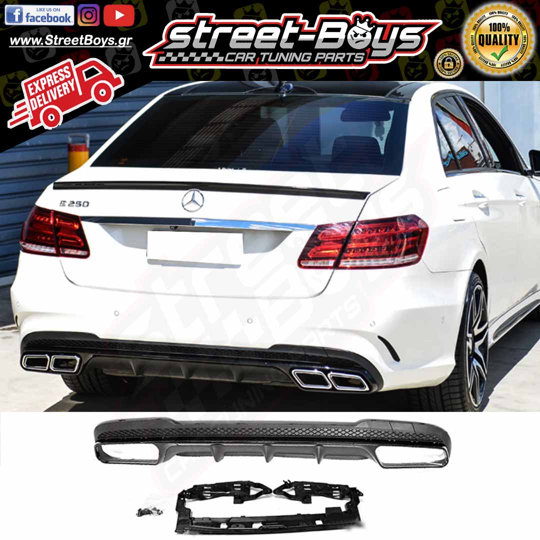 SPOILER [E63 TYPE] ΔΙΑΧΥΤΗΣ ΠΙΣΩ ΠΡΟΦΥΛΑΚΤΗΡΑ MERCEDES BENZ W212 AMG ...