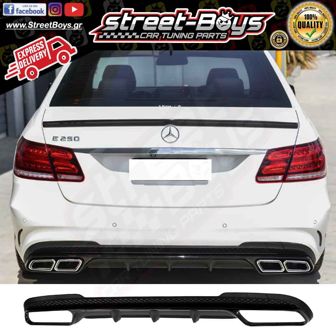 SPOILER [E63 TYPE] ΔΙΑΧΥΤΗΣ ΠΙΣΩ ΠΡΟΦΥΛΑΚΤΗΡΑ MERCEDES BENZ W212 AMG ...