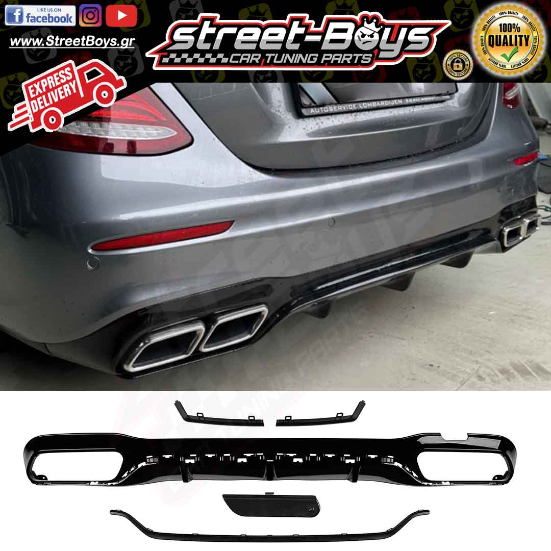 SPOILER [E63 TYPE] ΔΙΑΧΥΤΗΣ ΠΙΣΩ ΠΡΟΦΥΛΑΚΤΗΡΑ MERCEDES BENZ W213 AMG ...