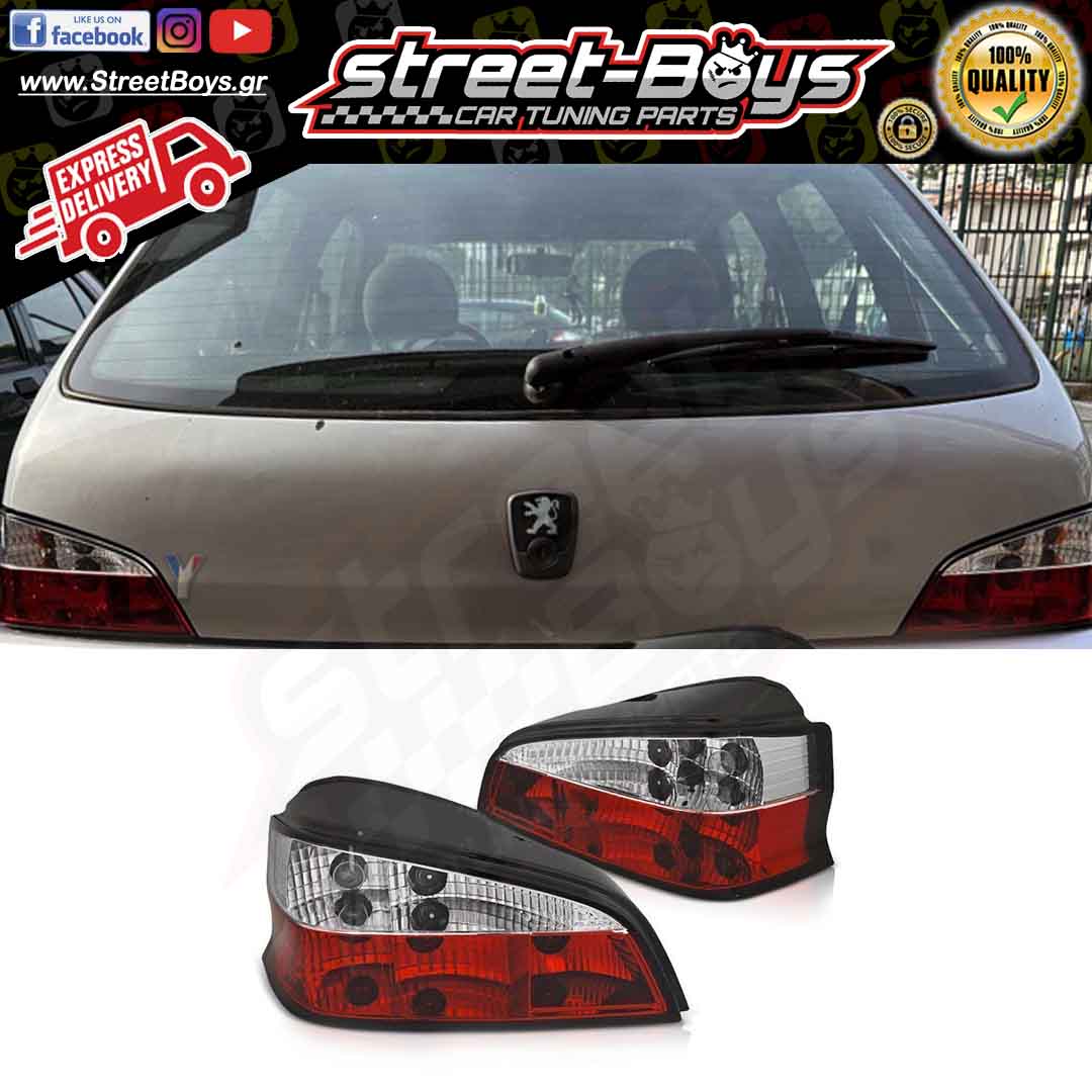ΠΙΣΩ ΦΑΝΑΡΙΑ PEUGEOT 106 (1996-2003) - STREET BOYS - CAR TUNING SHOP