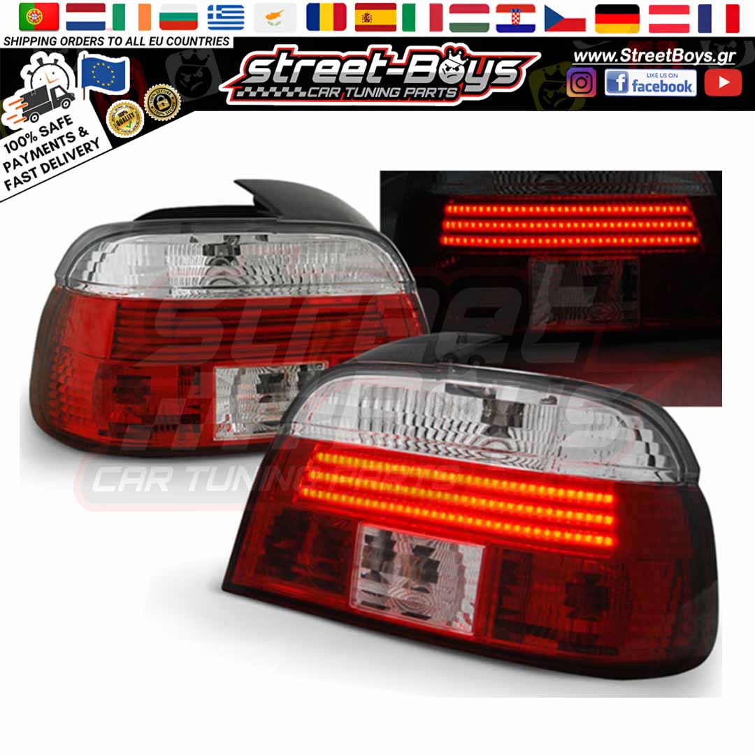 ΠΙΣΩ ΦΑΝΑΡΙΑ LED BMW E39 (1995-2000) - STREET BOYS - CAR TUNING SHOP