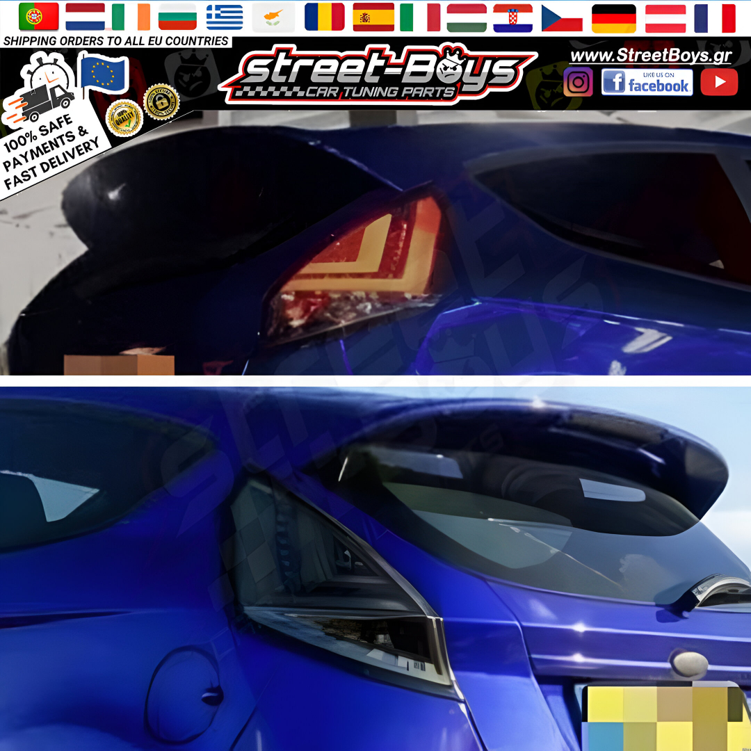ΠΙΣΩ ΦΑΝΑΡΙΑ LED FORD FIESTA MK6 FACELIFT (2012-2016) - STREET BOYS ...