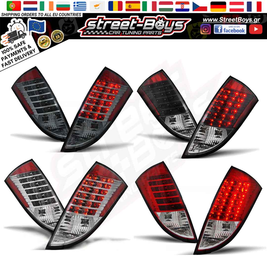 ΠΙΣΩ ΦΑΝΑΡΙΑ LED FORD FOCUS MK1 (1998-2004) - STREET BOYS - CAR TUNING SHOP